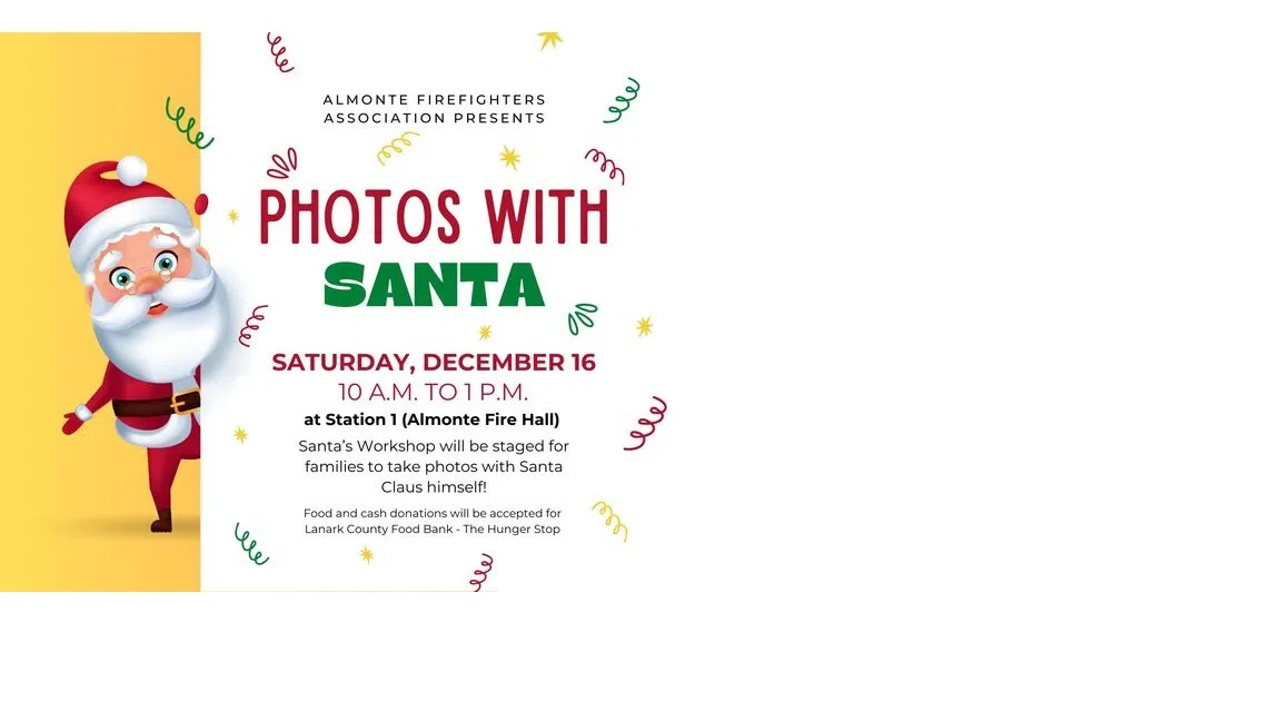 Photos With Santa Saturday at Almonte Firehall | Oldies 107.7