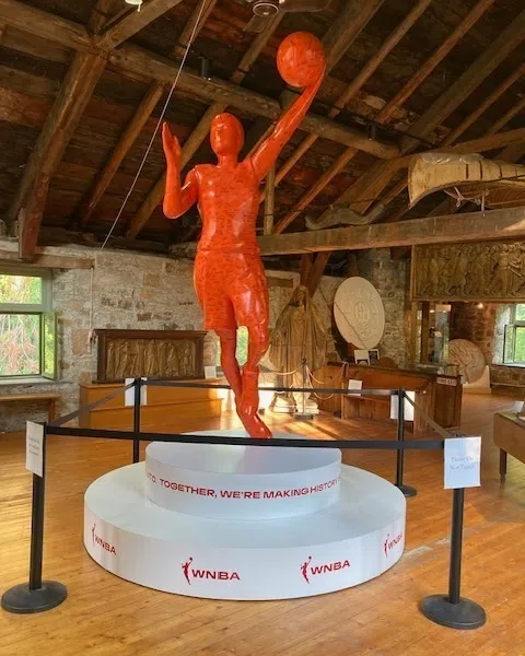 WNBA Logo Woman on Display at Mill of Kintail Museum | Oldies 107.7