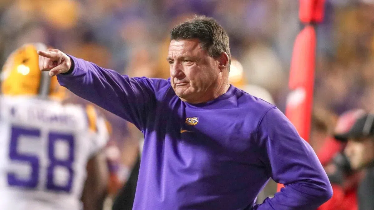 Former HC Ed Orgeron appears on ESPN to discuss LSU coaching vacancy ...
