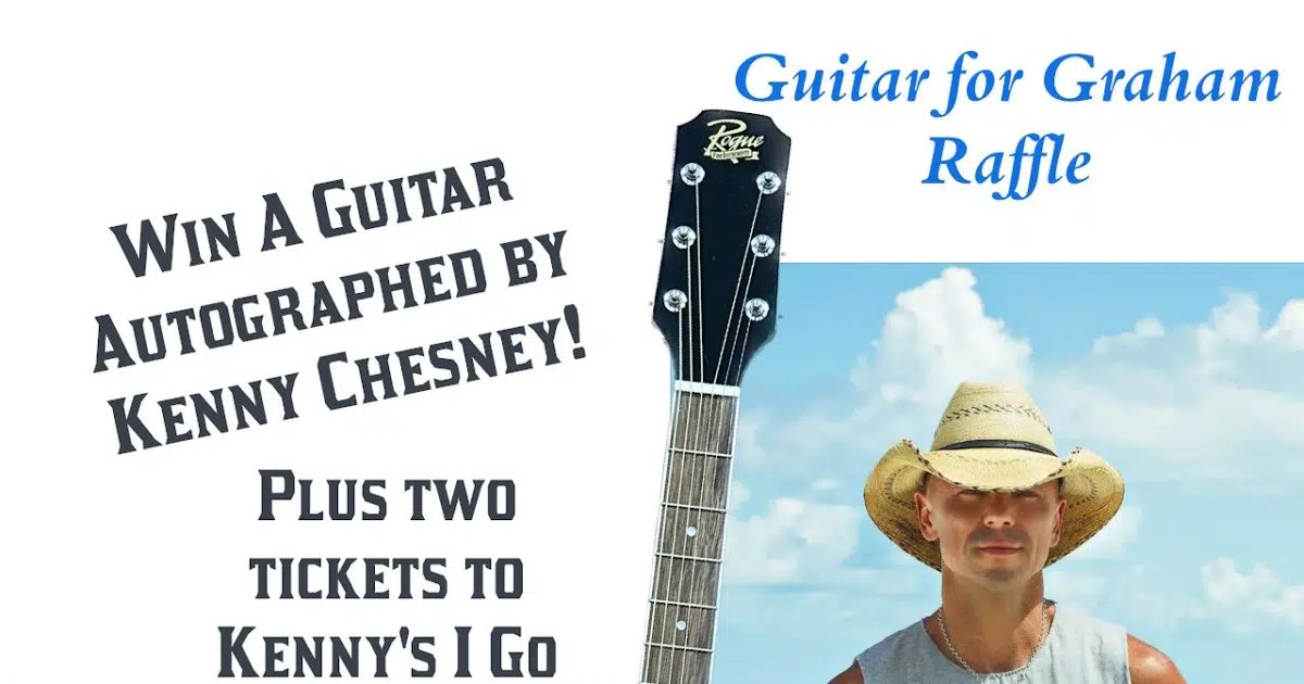 Drawing for Signed Kenny Chesney Guitar and Concert Tickets Raffle to ...