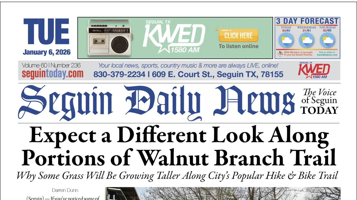 SDN: January 6, 2026 | Seguin Today