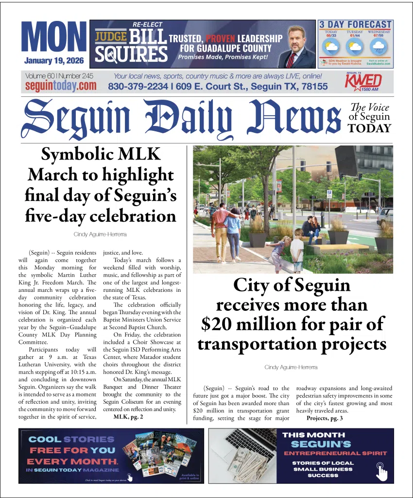 SDN: January 19, 2026 | Seguin Today