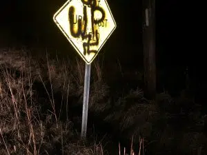 Vandals deface traffic signs | Local News Digital
