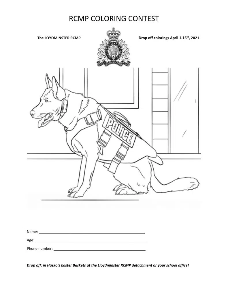 Lloydminster RCMP Colouring Contest | Real Country 95.9 - Lloydminster