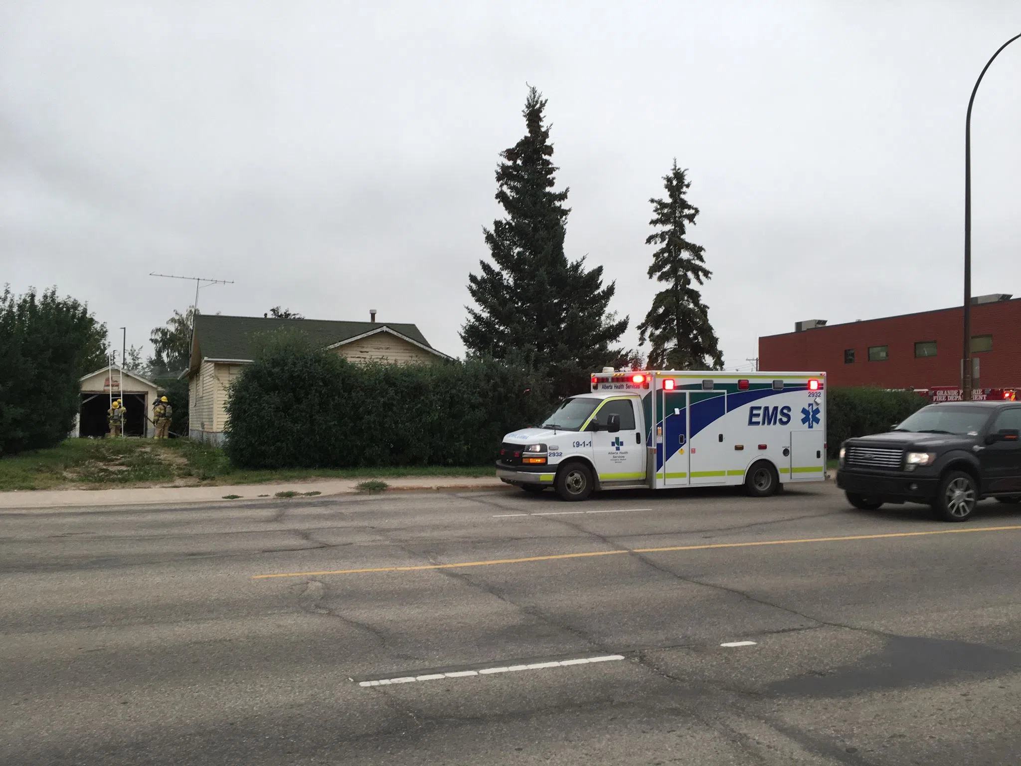 Small structure fire near QEII Hospital | EverythingGP