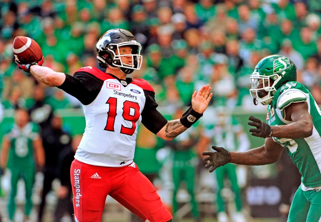 Rene Paredes kicks five field goals as Stampeders get past Roughriders ...