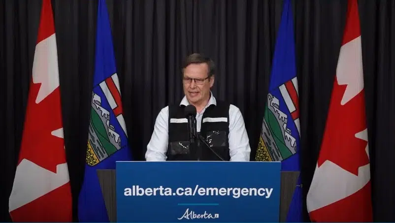 Provincial officials provide update on Alberta’s wildfire situation, as ...
