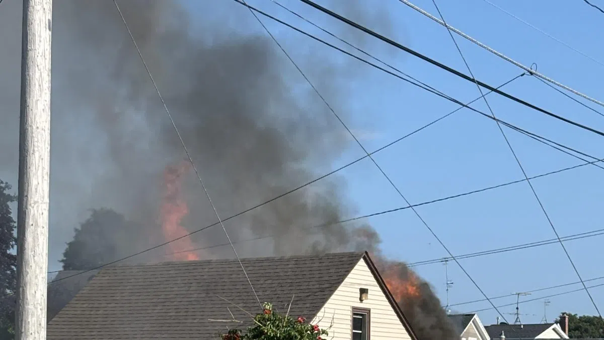 Fire Destroys Garage, SFD Saves Home on Wednesday | 1330 & 101.5 WHBL