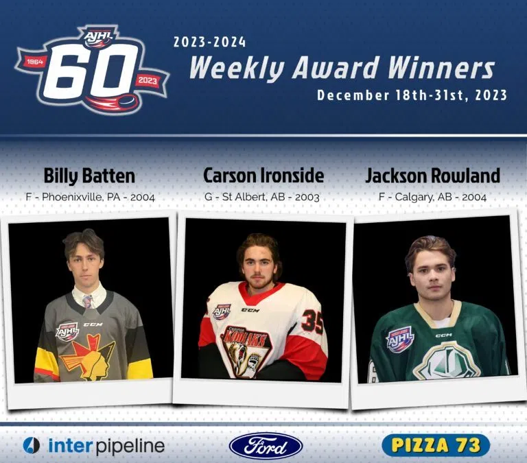 Pontiacs’ Batten named Rookie of the Week in the AJHL | New Country 97.7