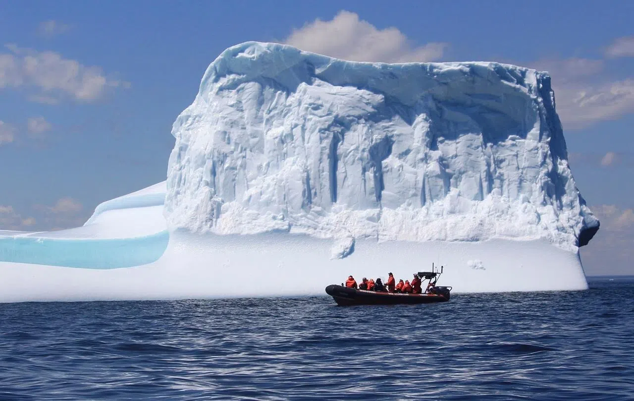 Massive iceberg grounded in 120-metre deep water off Newfoundland ...