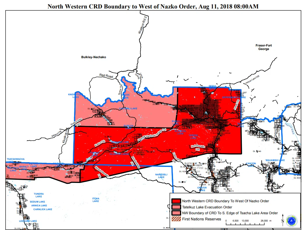Hundreds of properties under evacuation order west of Nazko | CFJC ...