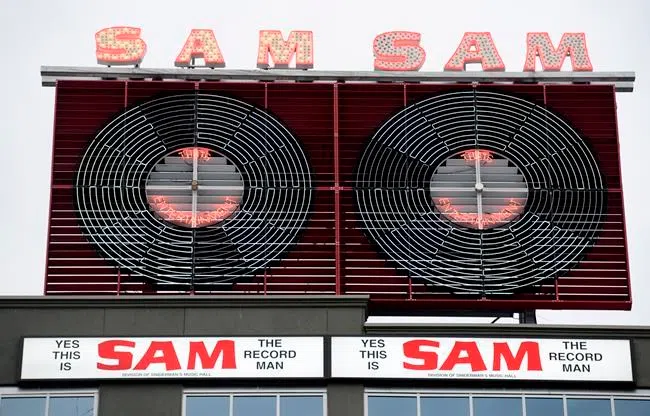 Iconic Sam the Record Man sign shines again in Toronto after more than ...