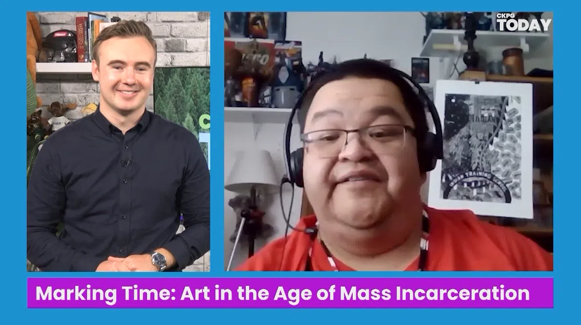 Talking to one of the artists part of ‘Marking Time’ at Two Rivers ...