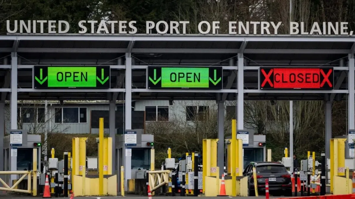 U.S. border crossings from Canada down 24 per cent as U.S. projected to ...