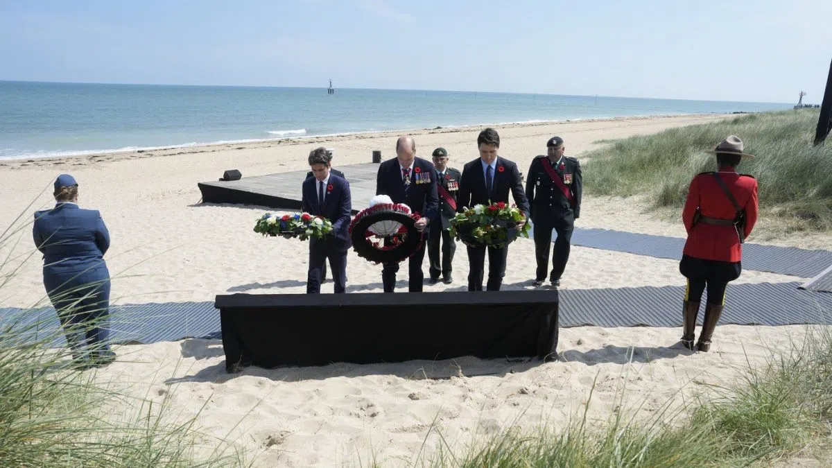 Canadians remember 80th anniversary of D-Day as sun shines on Juno Beach in Normandy | 102.3 The ...