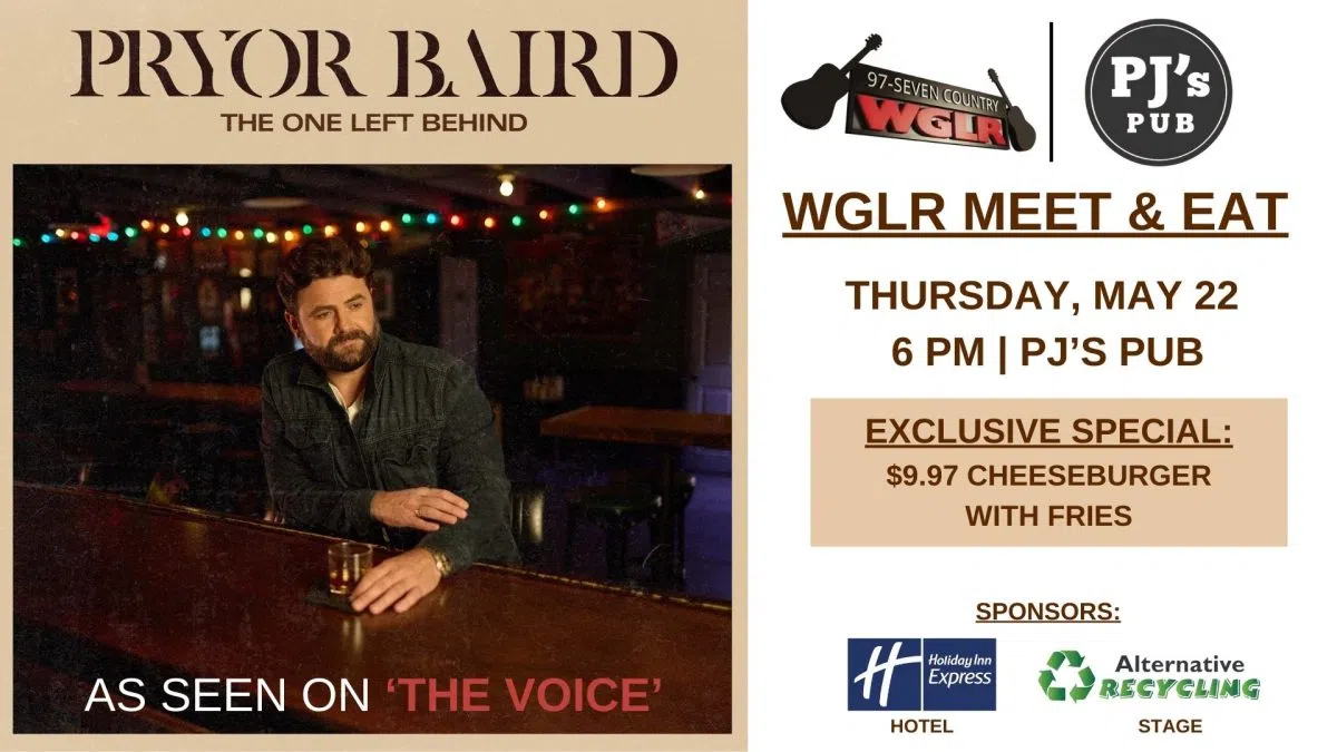 WGLR PJ’s Pub Meet & Eat starring: Ashley Ryan | 97 Seven Country WGLR ...