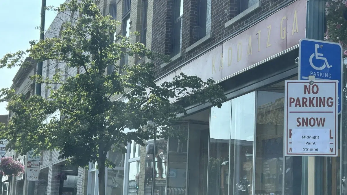 No Parking Signs on Fergus Falls Roads as Late Night Striping Begins ...