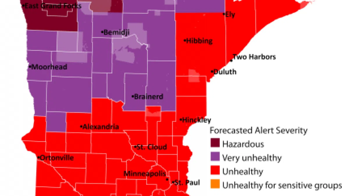 Smoke From Canadian Wildfires Continue to Fill Minnesota Skies | Fergus Now