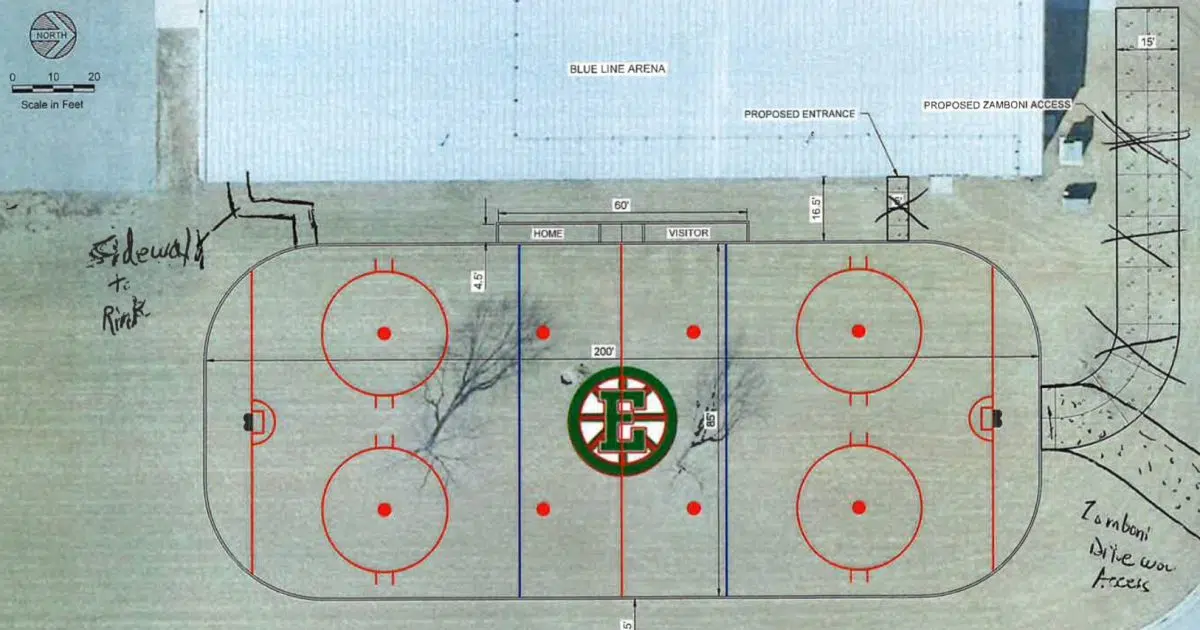 EGF outdoor rink taking shape | 97 KYCK