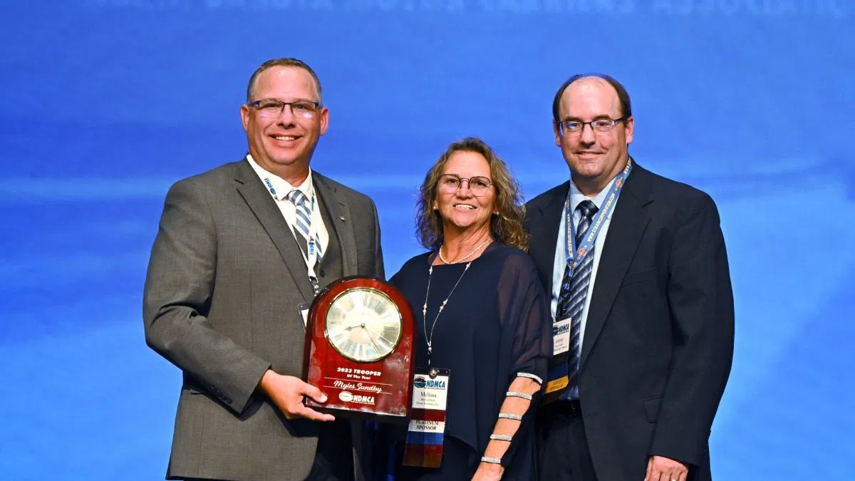 Myles Sundby awarded 2023 ND Trooper of the Year | KNOX News Radio ...