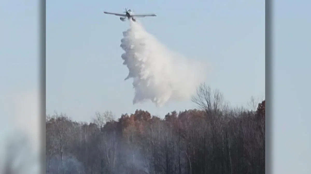 Crews hopeful cold front will extinguish Evergreen Forest Fire | KNOX ...