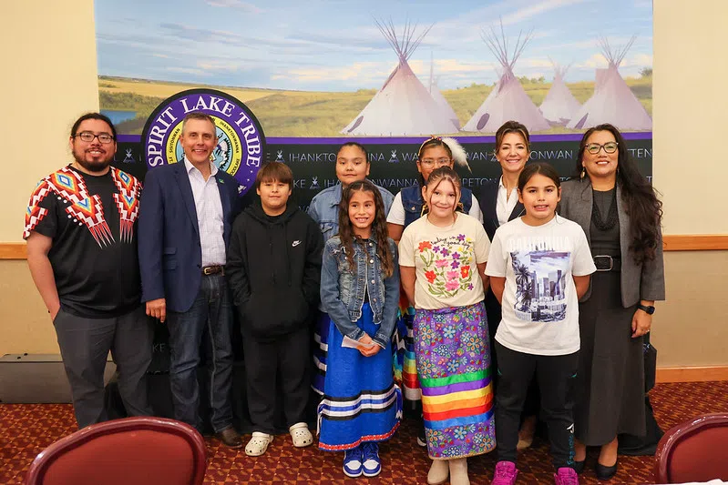 Armstrong, Strinden visit Spirit Lake Nation | KNOX News Radio, Local ...