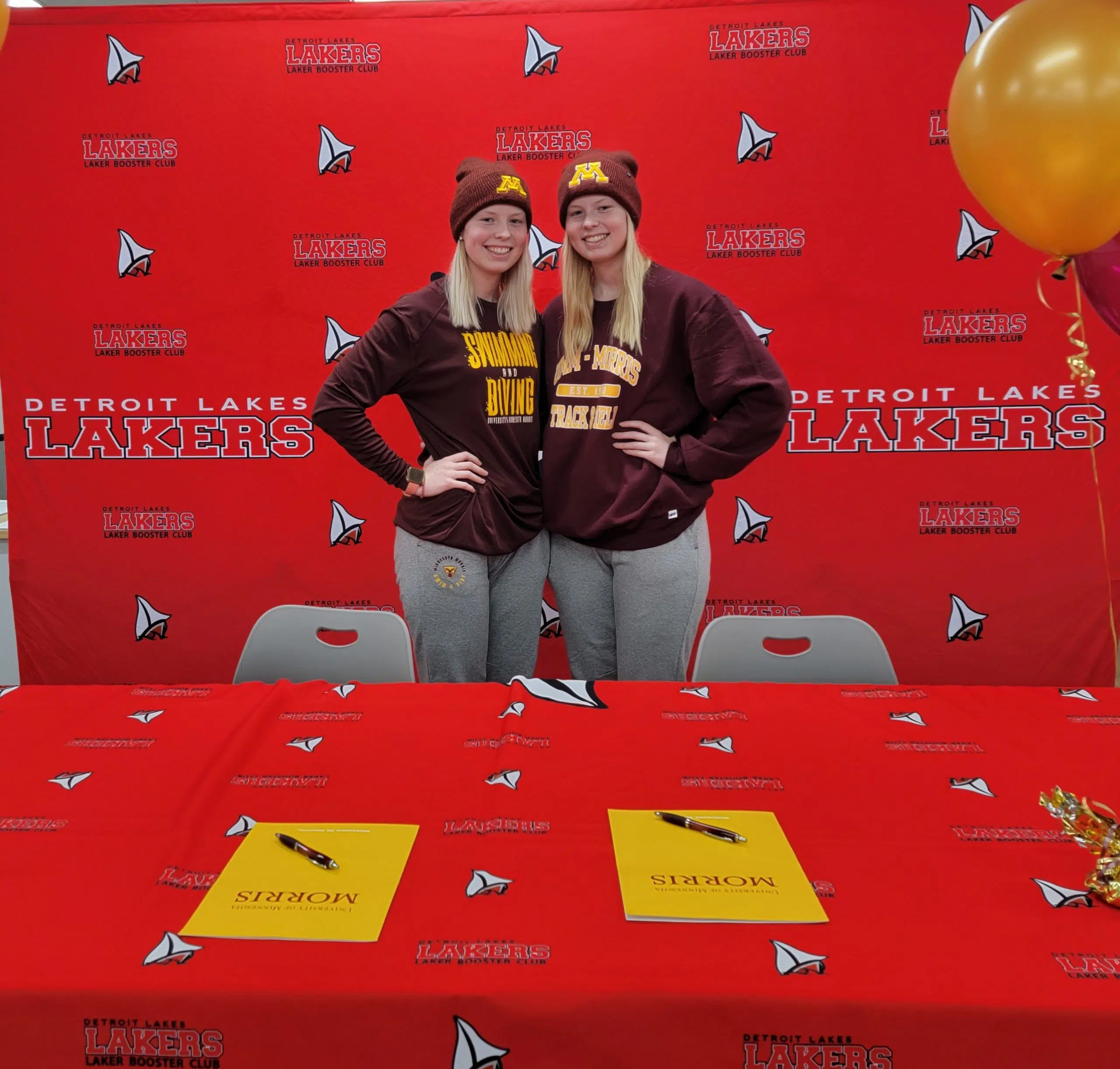 Madi and Lexi Gerdes Sign With U of M-Morris for Swimming, Track and ...
