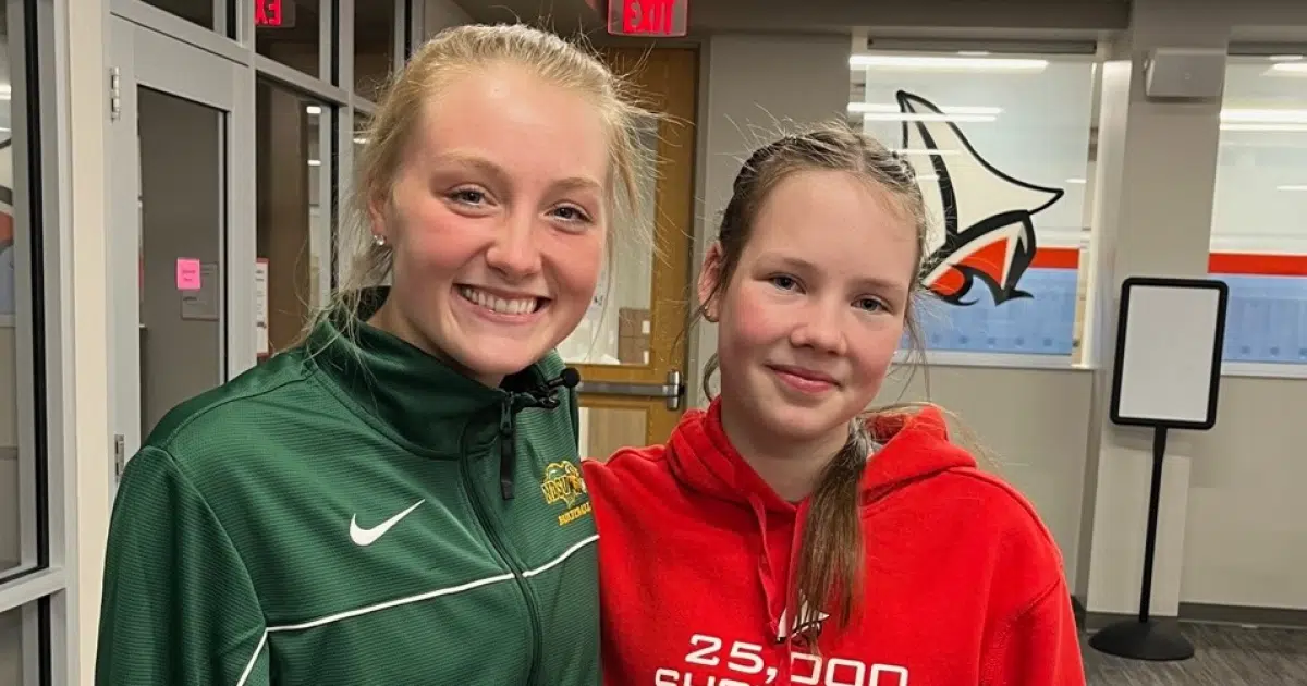 NDSU Basketball Star Heaven Hamling Visits Detroit Lakes Middle School ...
