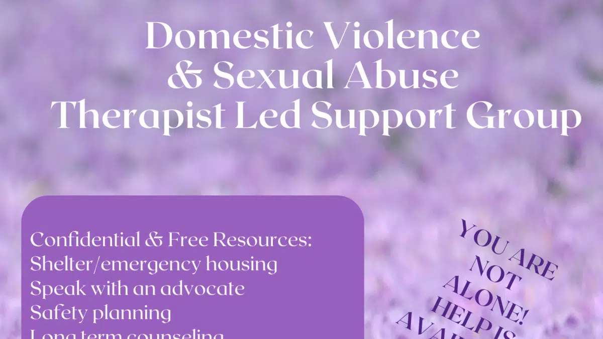 Domestic Violence & Sexual Abuse Therapist Led Support Group ...