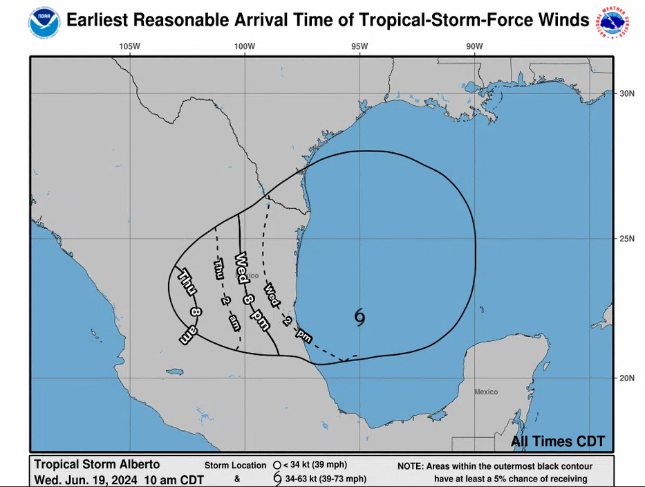 Tropical Storm Alberto forms in southwest Gulf, 1st named storm of the ...