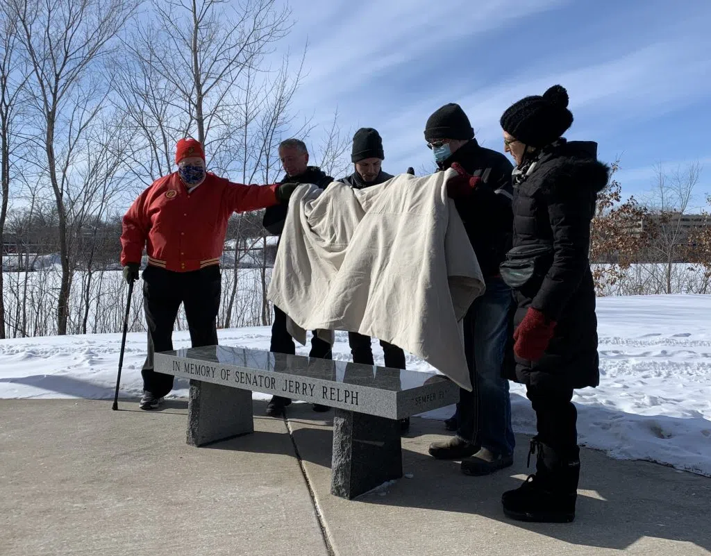 Memorial Bench Dedicated to Jerry Relph Unveiled in Wilson Park | KNSI