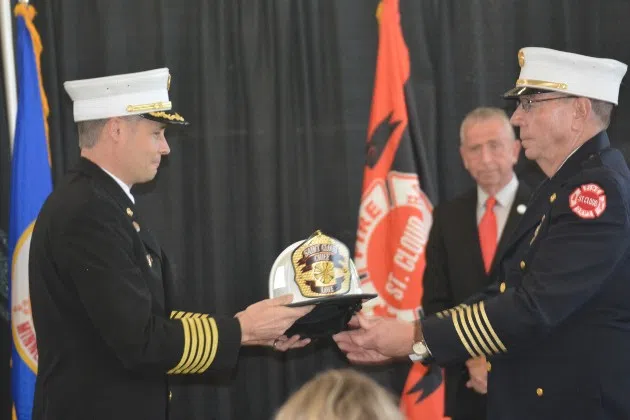 Change of Command Ceremony Held for new St. Cloud Fire Chief | KNSI