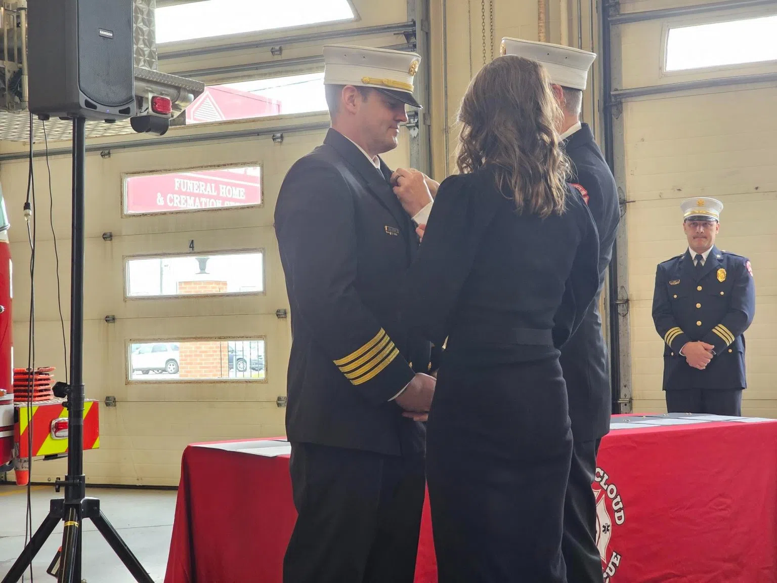 St. Cloud Fire Department Welcomes Eight Members to New Roles in Promotion Ceremony | KNSI