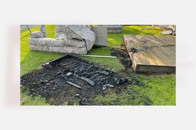 Man Drags Burning Couch Out of Apartment To Limit Fire Damage | KNSI