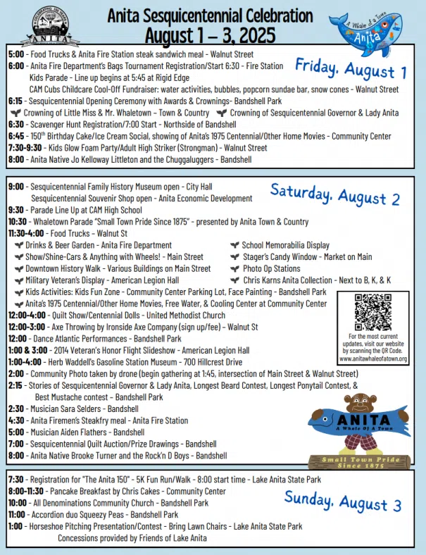 Anita Marks 150 Years with a Weekend of Community, History, and ...