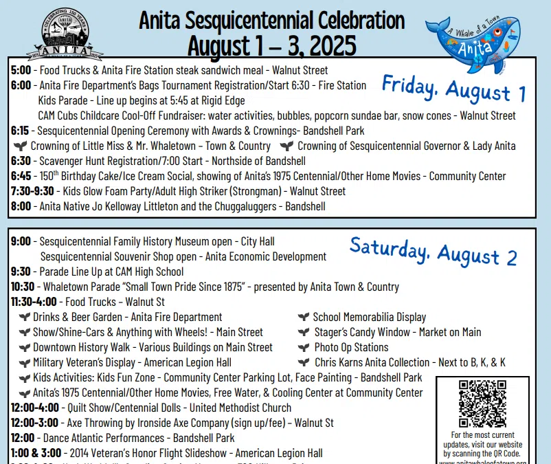 Anita Marks 150 Years with a Weekend of Community, History, and ...