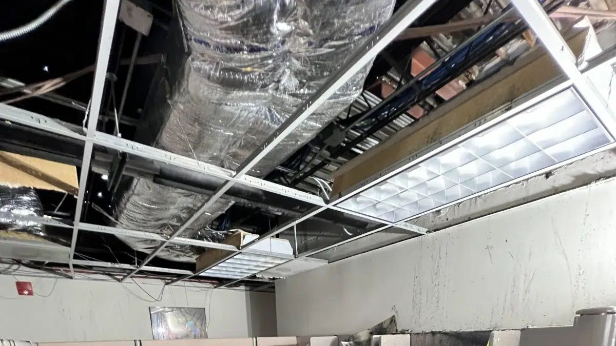 Fire breaks out on roof of Prairie Public Broadcasting building in ...