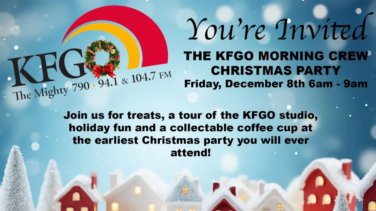 You’re Invited! The 2023 KFGO Morning Crew Christmas Party | The Mighty 790 KFGO | KFGO