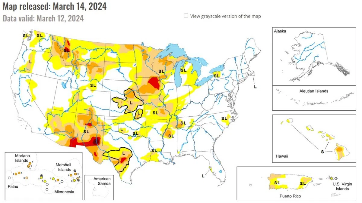 U.S. Drought Monitor: Moderate drought expanded in portions of west ...