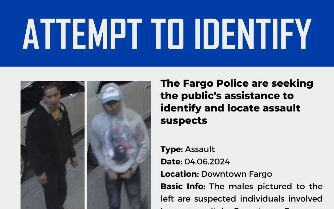Fargo Police release pictures of 2 suspects in brutal downtown assault ...