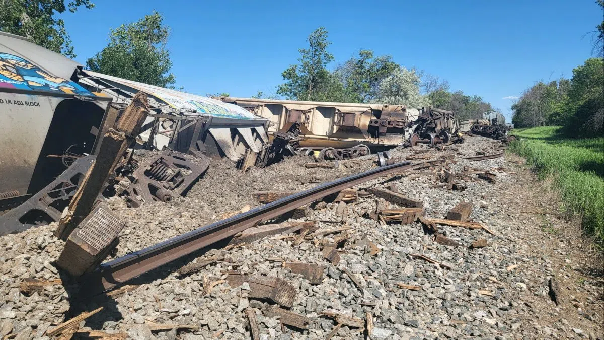 Train hauling corn derails in Sargent County | Froggy 99.9 KVOX