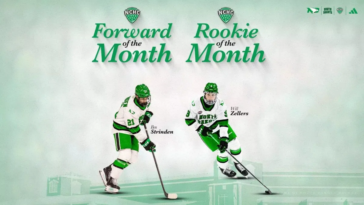 Ben Strinden, Will Zellers earn NCHC monthly honors for November | The ...