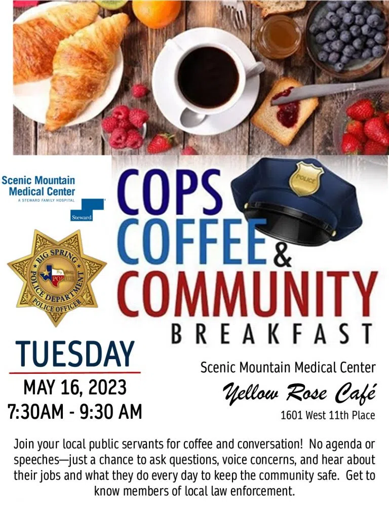 Get to Know Local Law Enforcement at SMMC’s Cops, Coffee, and Community, 05/16/23 | Kbest Media