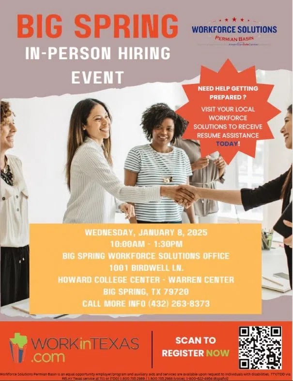 In-Person Hiring Event in Big Spring | Kbest Media In-Person Hiring Event in Big Spring | Kbest Media