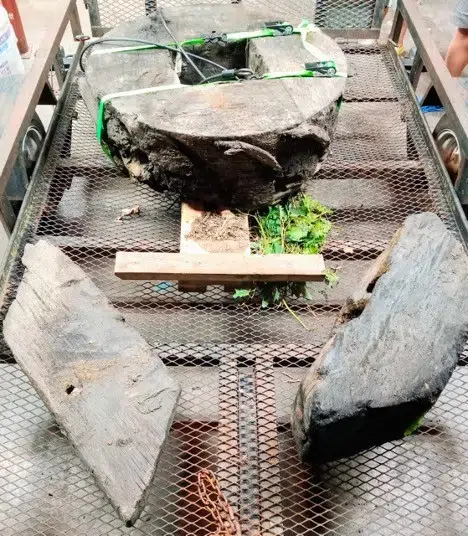 Old Danville Mill Wooden Water Wheel Hub Being Preserved; Plans for ...