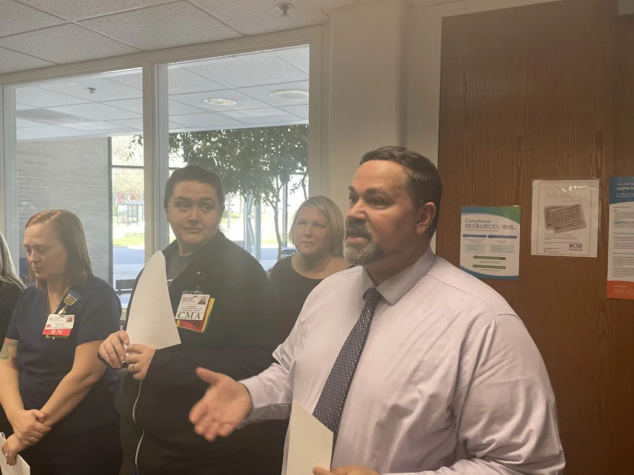 OSF HealthCare Gives Official Blessing and Dedication to 707 N Logan ...