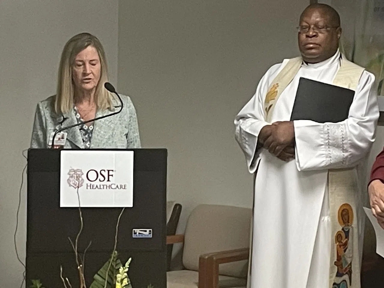 OSF HealthCare Gives Official Blessing and Dedication to 707 N Logan ...