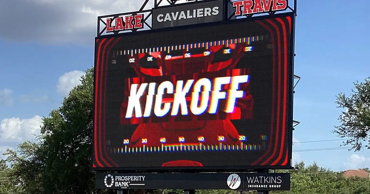 Lake Travis High School’s New Video Scoreboard From Watchfire Delivers ...