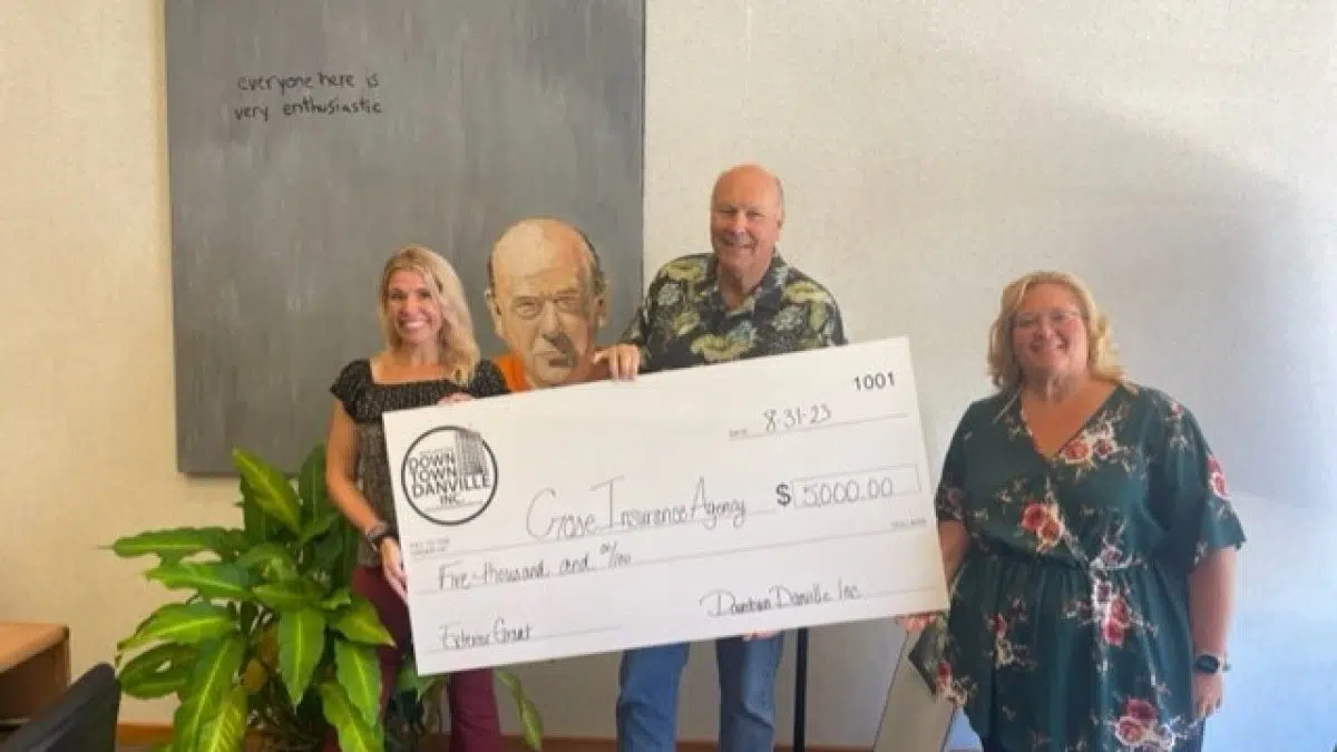 Downtown Danville Inc. Presents $5000 Grant to Crose Insurance Agency ...