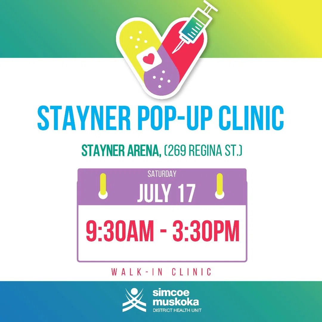 Pop Up Vaccination Clinic Saturday in Stayner | Bayshore Broadcasting ...